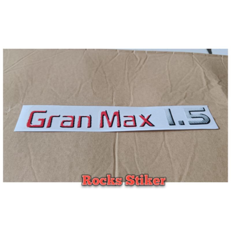 Jual Stiker Mobil Tulisan Gran Max 1.5 Pick Up / Sticker Mobil tulisan ...