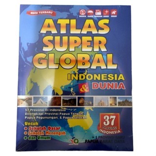Jual Buku Atlas Global Wawasan Indonesia 37+1 provinsi dan Dunia Warna Biru ORIGINAL | Shopee ...