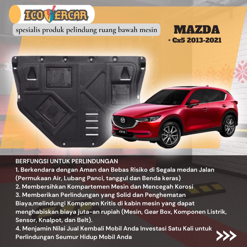 Jual Engine cover pelindung ruang bawah mesin Mazda CX-5 tahun 2013 ...