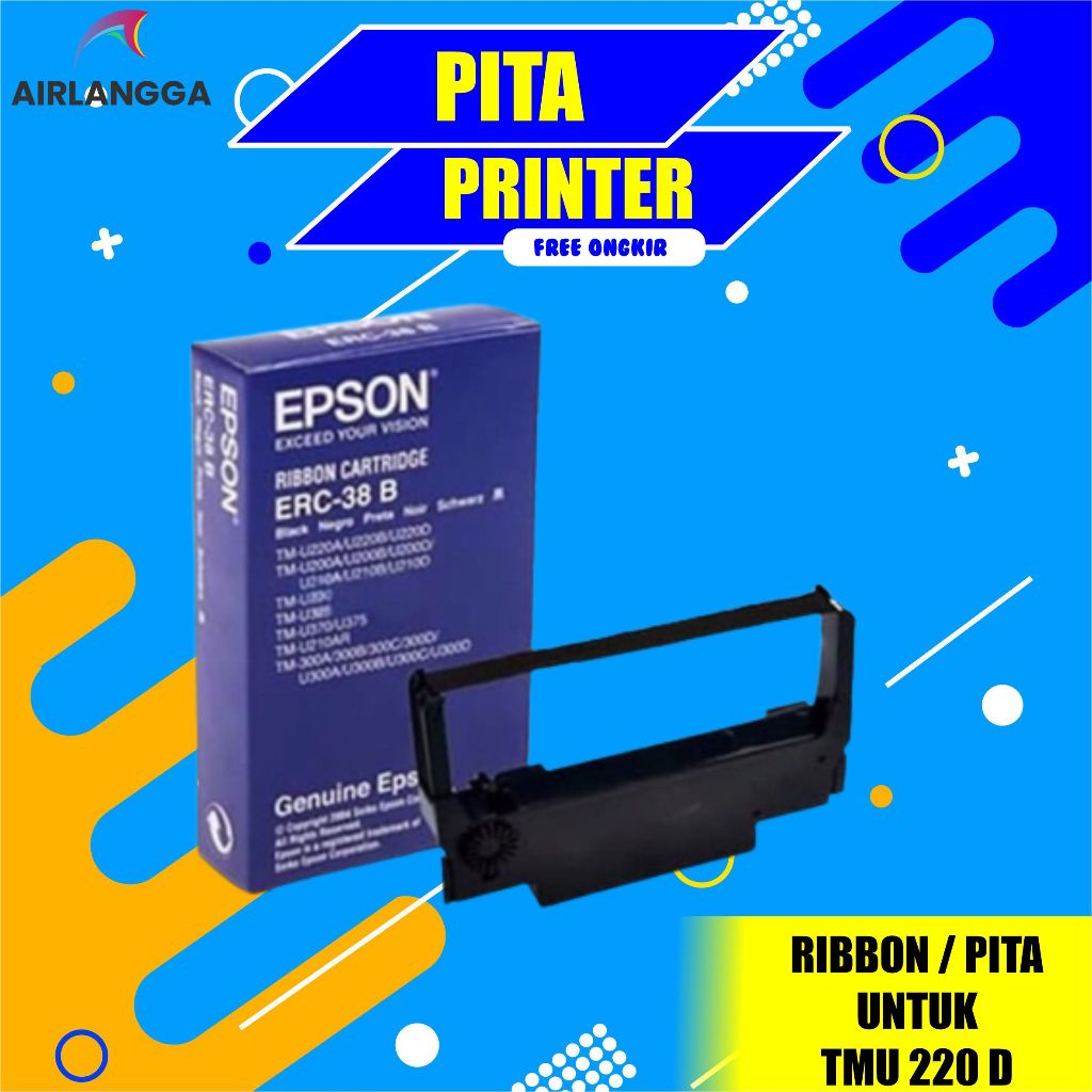 Jual TINTA EPSON ERC 38 B ORIGINAL RIBBON CARTRIDGE PITA TMU 220D ...
