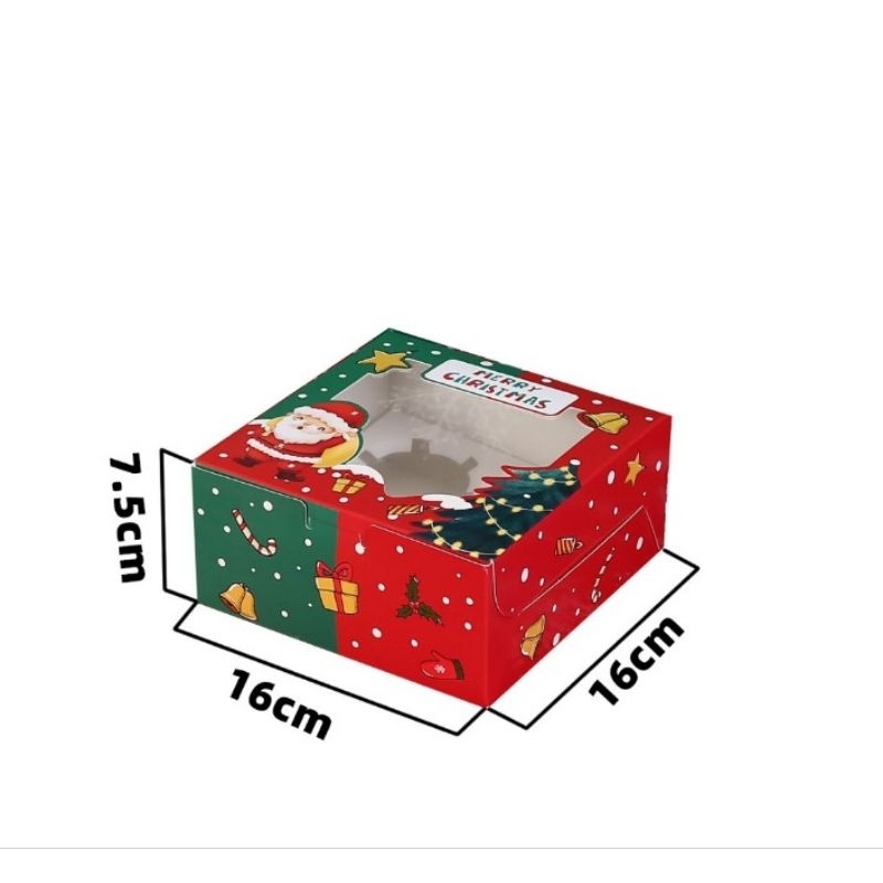 Jual Christmas box Natal Eggtart Box Natal Pie buah Box Natal cupcakes ...