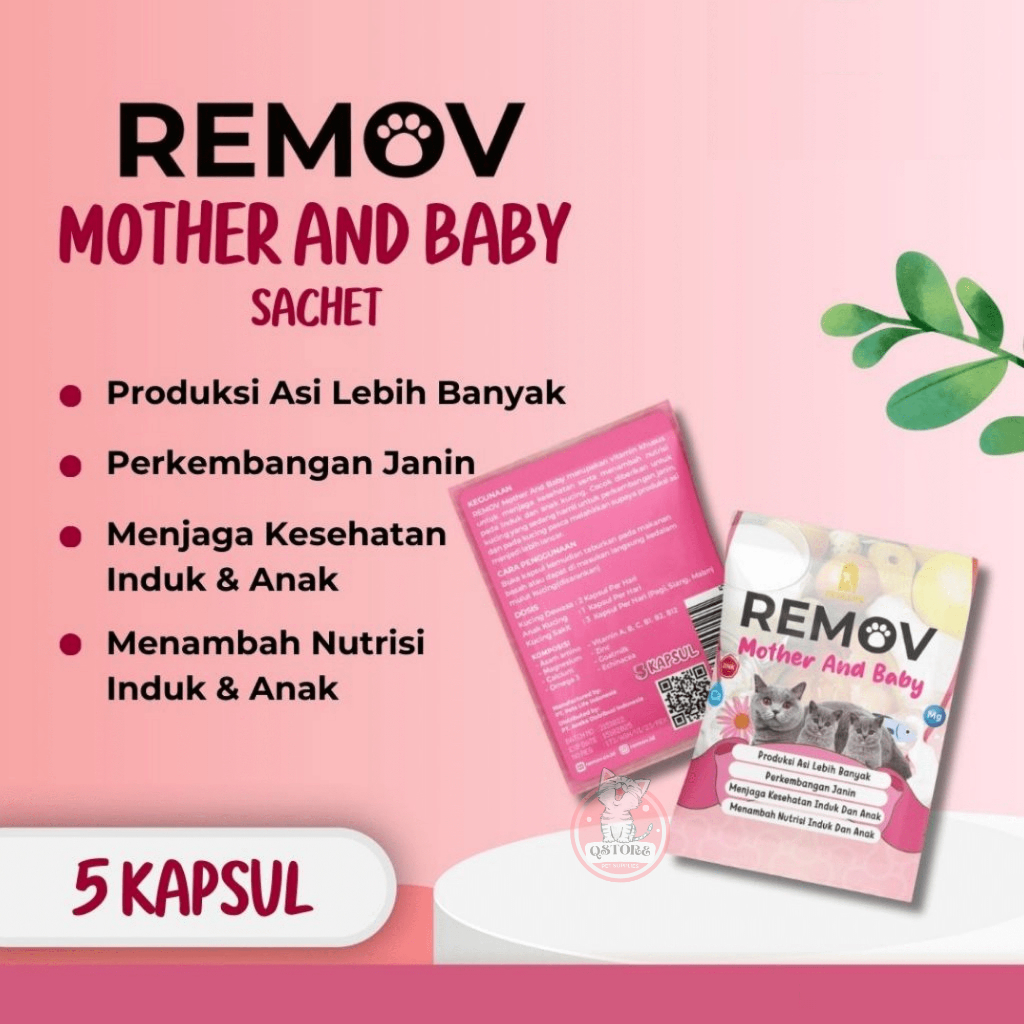 Jual Remov Vitamin Kucing Sachet isi 5 Vitamin Bulu, Imun, Mother Baby ...