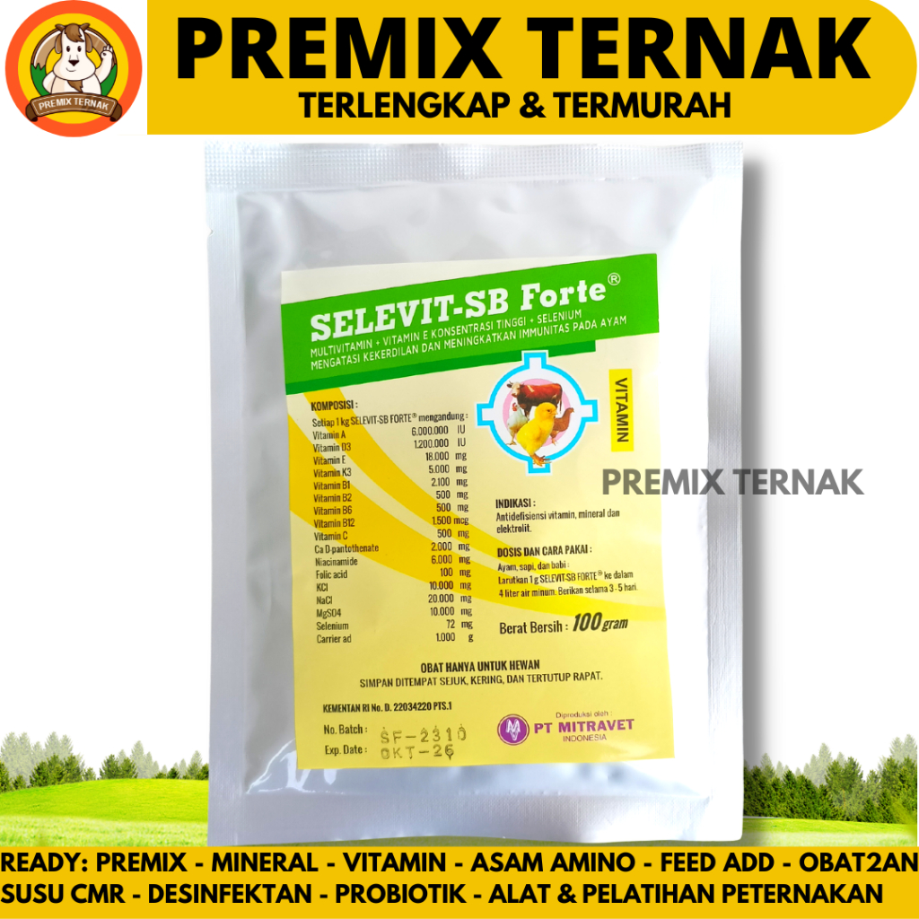 Jual SELEVIT SB FORTE 100 GRAM Multivitamin + Vit E Selenium ...