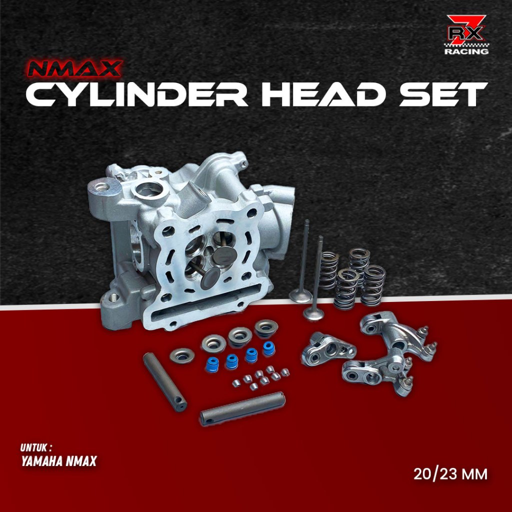 Jual Blok Head Nmax Old Full Isian Klep Besar 23 20mm Rx7 Racing ...