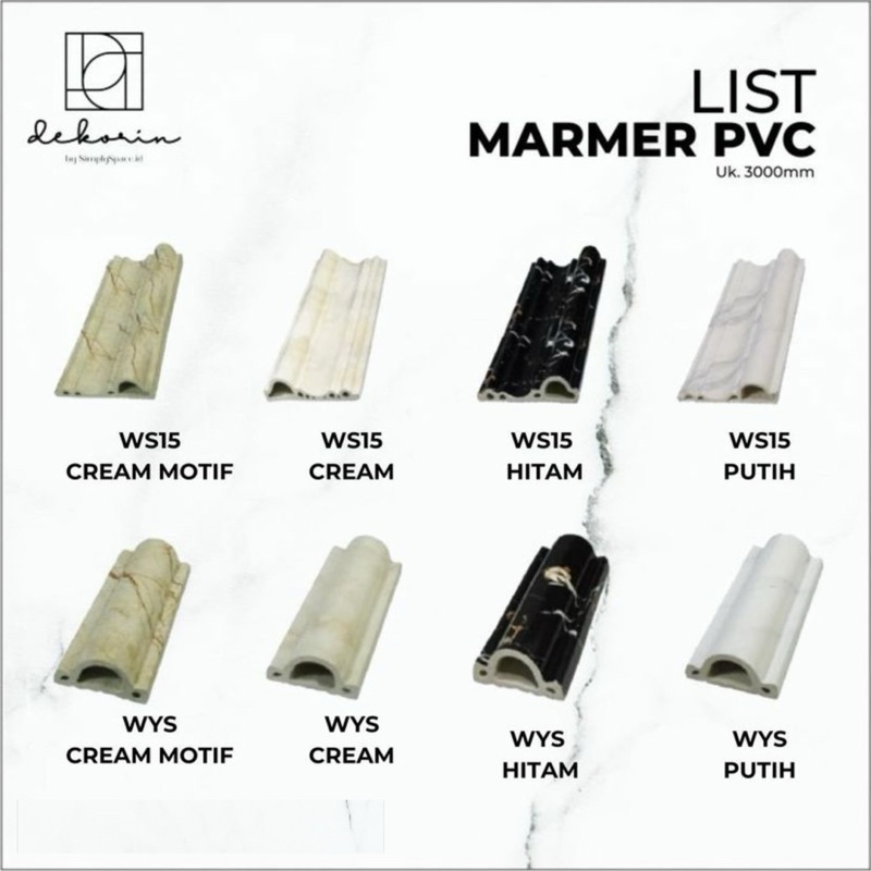 Jual LIST MARMER/PVC LIST MARBLE/LIST MARBLE/DEKOR/LIST | Shopee Indonesia