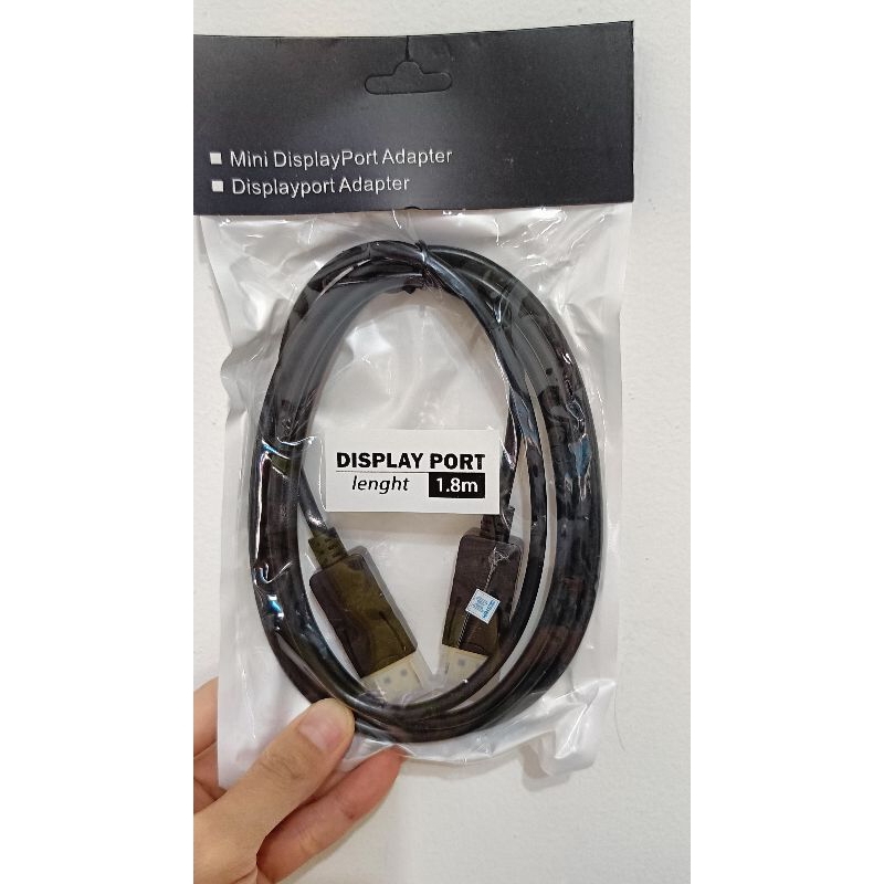 Jual KABEL DISPLAY PORT TO DISPLAY PORT 1.8M | Shopee Indonesia
