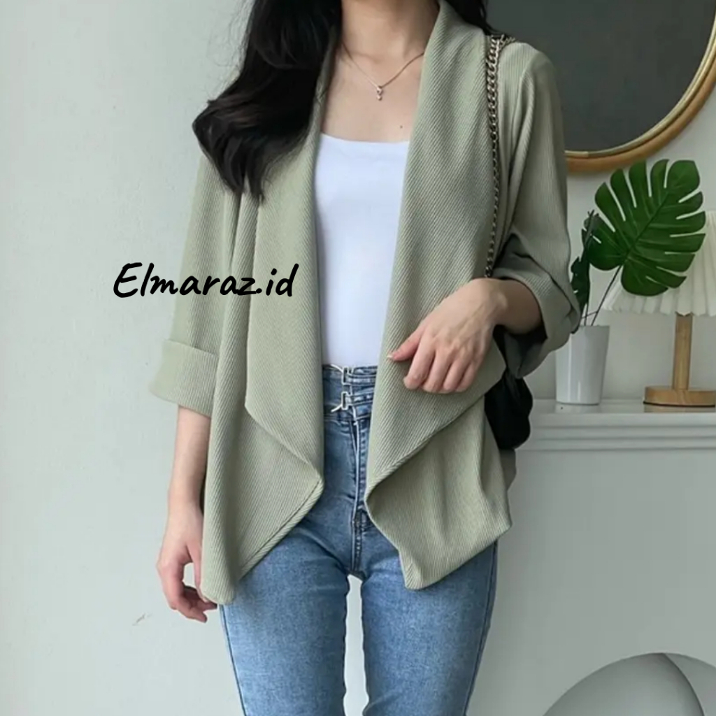 Jual Elmaraz - Cardigan Outer Wanita Oversize Bahan Knit Premium Kardigan Auter Wanita Korean ...