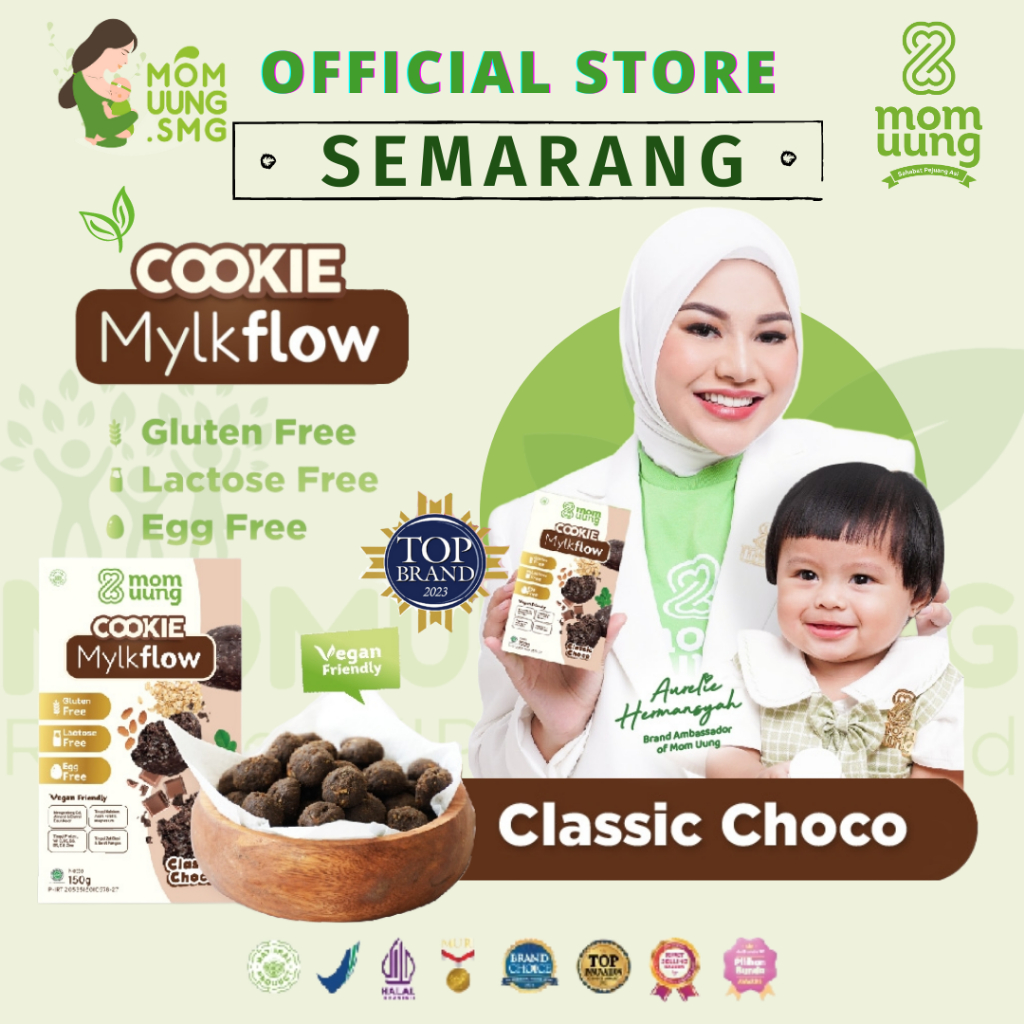 Jual Mom Uung Cookies Mylkflow / Cemilan Sehat Pelancar ASI / Gluten ...