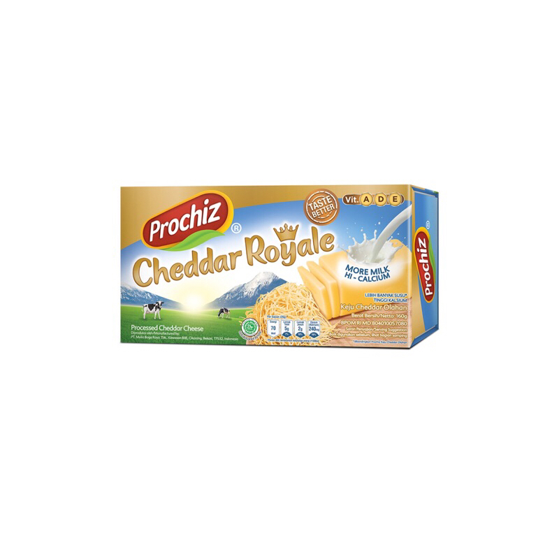 Jual PROCHIZ Keju Cheddar Royale 160 gr | Shopee Indonesia