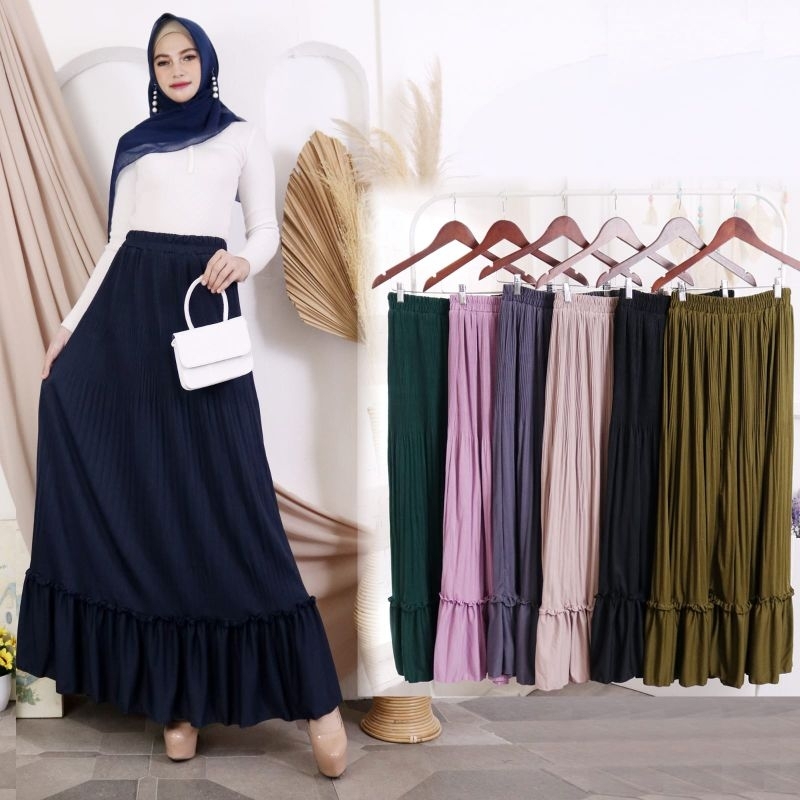 Jual (HYGET PREMIUM) ROK PLISKET LIDI CABANG | Shopee Indonesia
