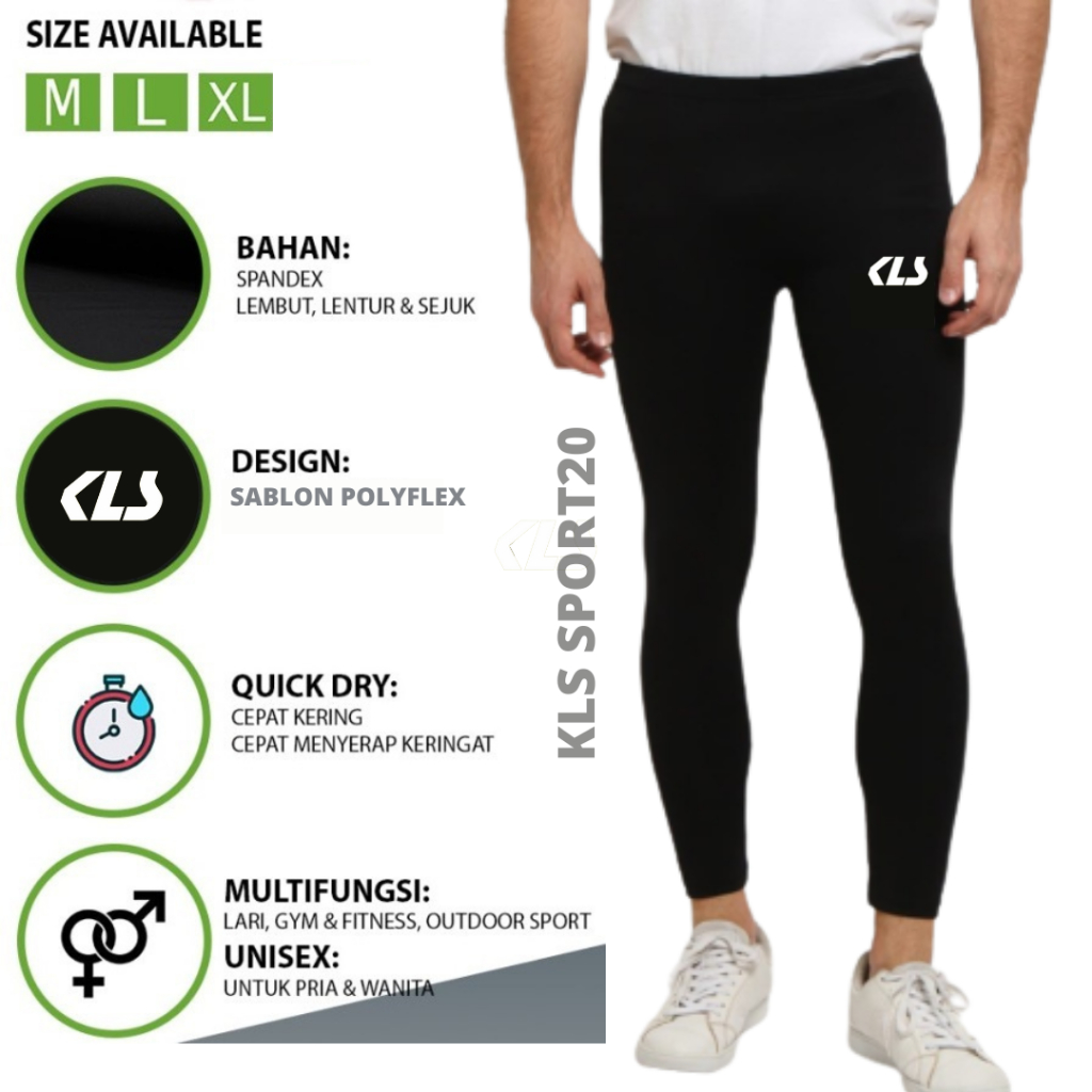 Jual Celana Legging Sport Pria Leging Wanita Premium Spandex Elastis ...