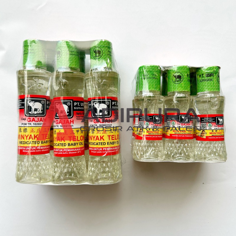 Jual (6 Pcs) Minyak Telon GAJAH 30 ml | 60 ml | Shopee Indonesia