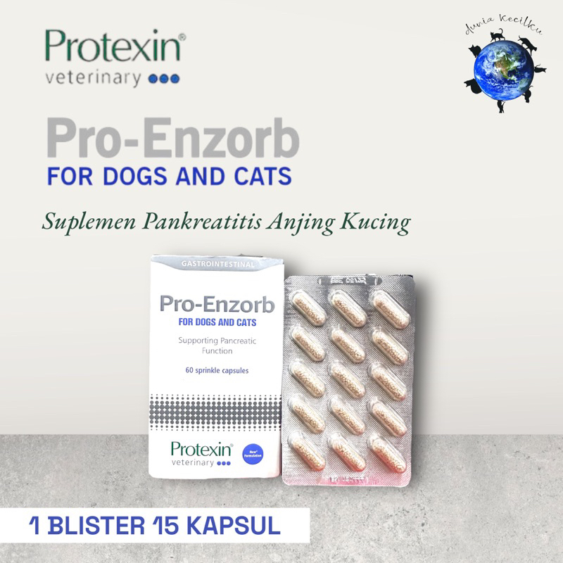 Jual Protexin Pro Enzorb Suplemen Pankreas - Setara Lypex Anjing Kucing ...