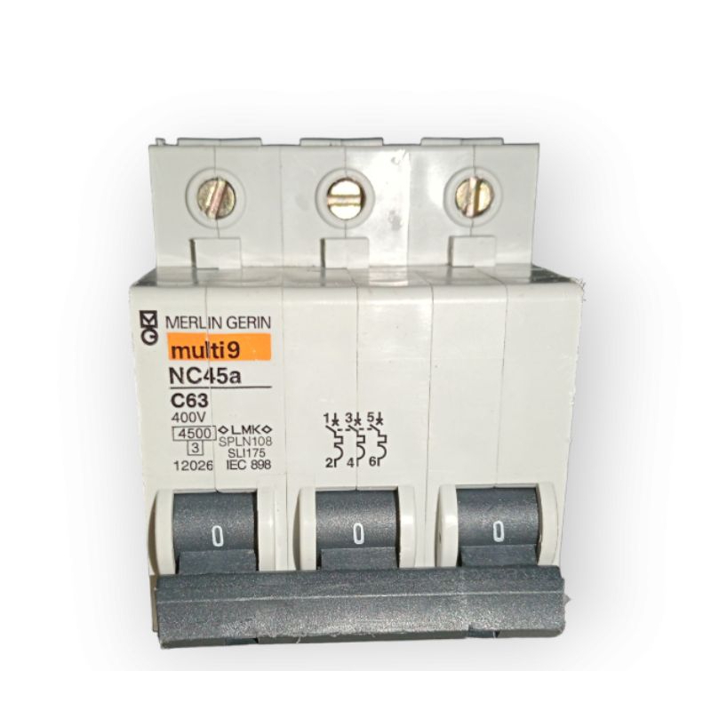 Jual MCB Merlin Gerin 3P nc45a 63A Original mulus | Shopee Indonesia