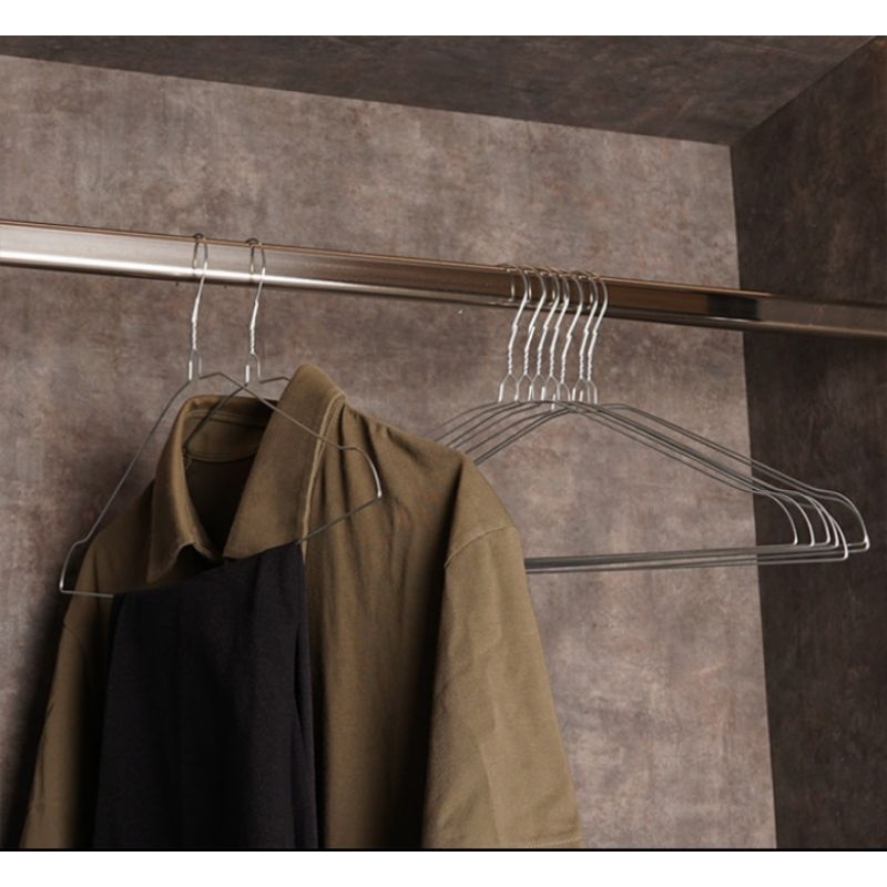 Jual hanger kawat / hanger besi isi 10pcs | Shopee Indonesia