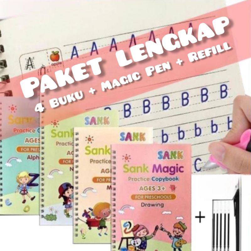 Jual Buku Sank Book Magic/Sank Magic 4Buku/ Set Magic Practice Original ...