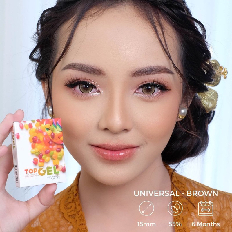 Jual TOP GEL UNIVERSAL 15.00 MINUS (-0.50 SD -6.00) FREE LENS CASE ...