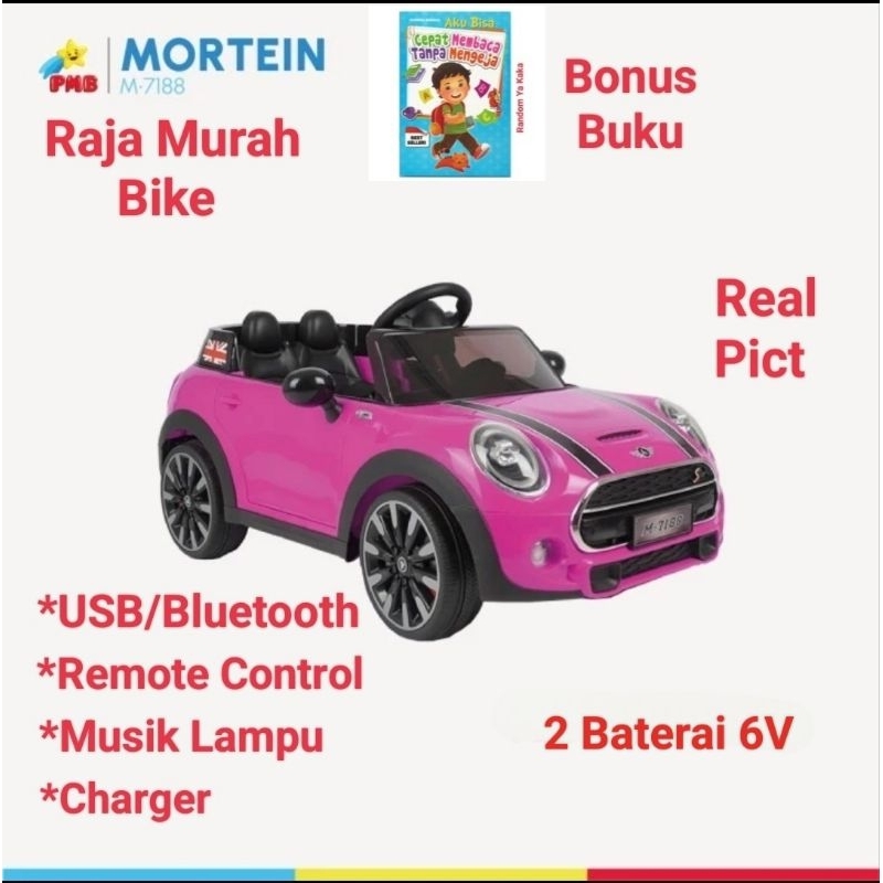 Jual Mobil Aki Mini Cooper PMB M-7188 Mobilan Aki Remote Control Mobil ...