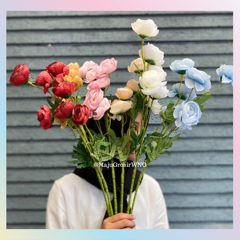 Jual BUNGA CAMELLIA 7 HEADS ARTIFICIAL FLOWER BUNGA MAWAR AESTHETIC ...