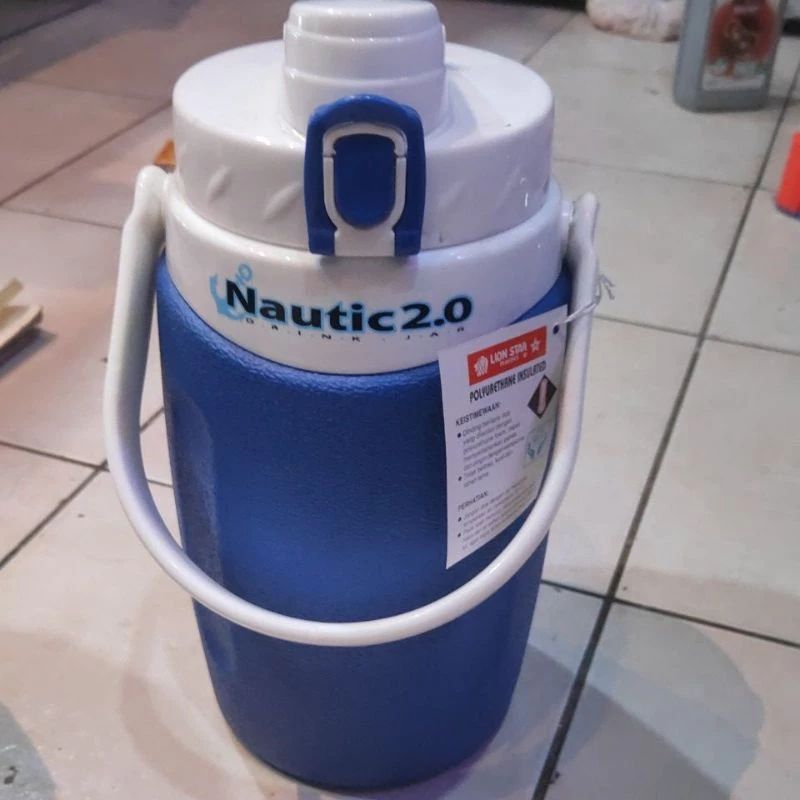 Jual termos botol minuman tahan panas/dingin es nautic 2.0 ltr lion ...