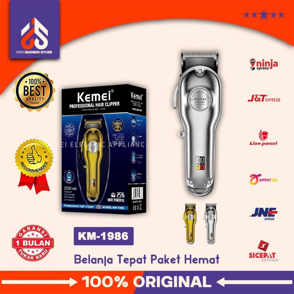 Jual Clipper Kemei KM 1986 Alat Cukur Pangkas Rambut Barbershop 7000 Rpm Original | Shopee Indonesia