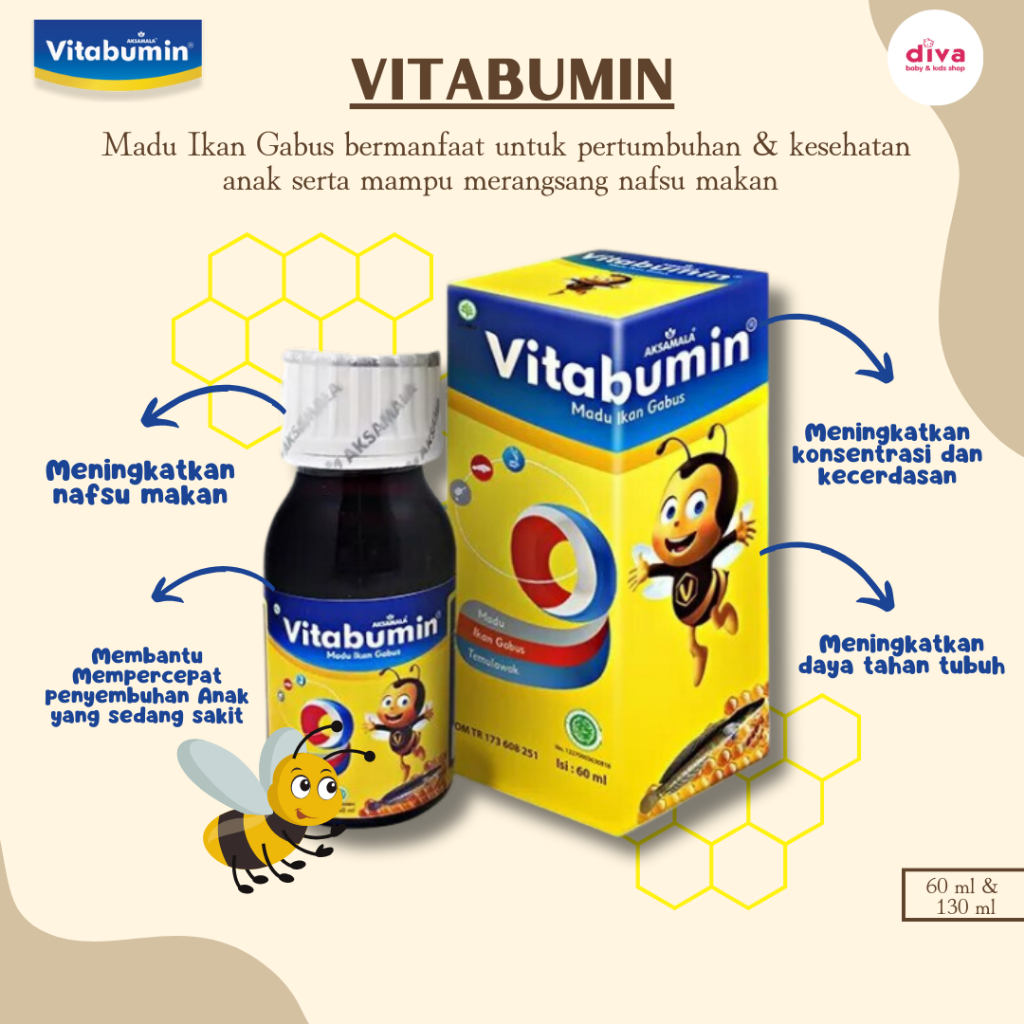Jual Vitabumin Madu Ikan Gabus Penambah Nafsu Makan Anak | Shopee Indonesia