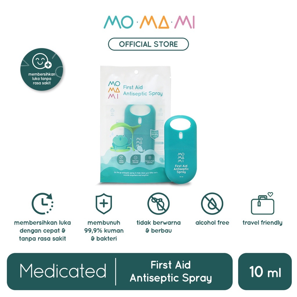 Jual Momami First Aid Antiseptic Spray 10ml | Shopee Indonesia