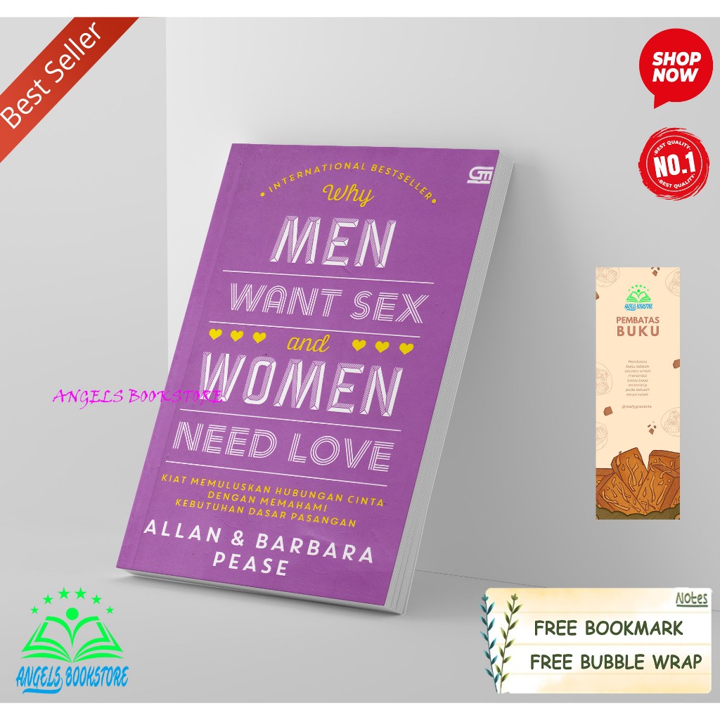 Jual Indonesia Why Men Want Sex And Women Need Love By Allan