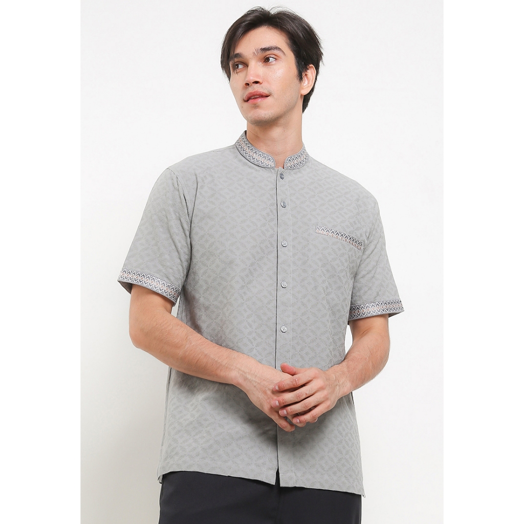 Jual Intresse Hidden Brook Short Baju Koko Sage Green | Shopee Indonesia