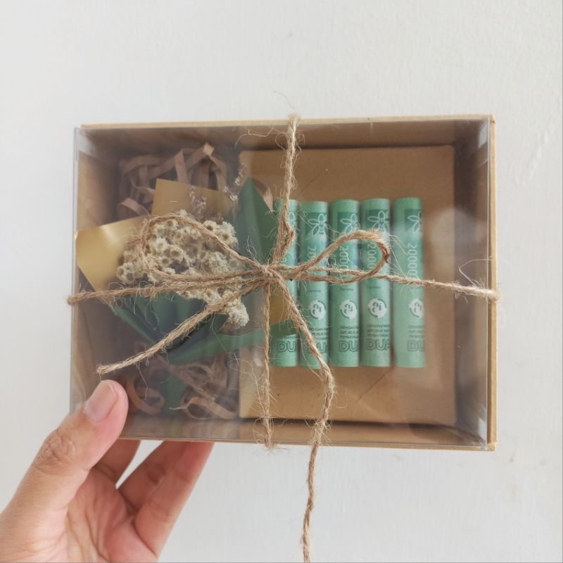 Jual READY Hampers Kotak Kado Uang Money Box Buket Uang( box + accessories+ pipet uang 5 buah ...