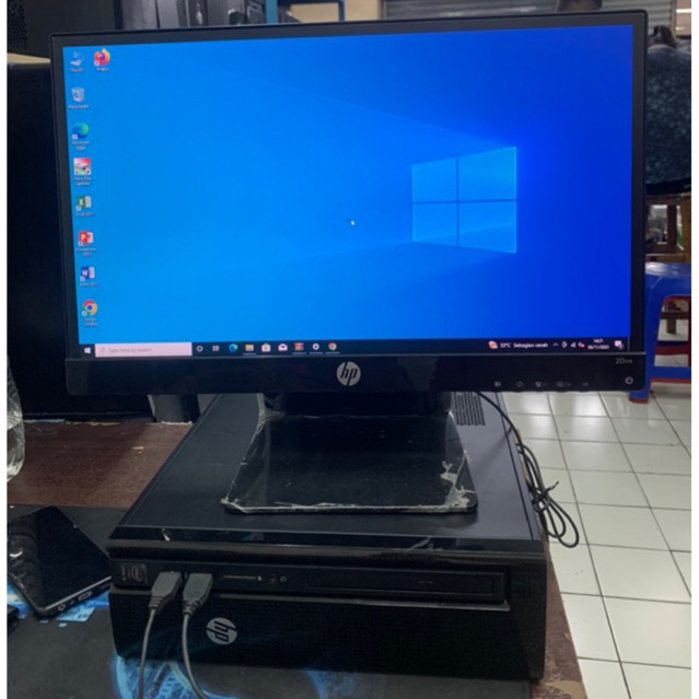 Jual PC SEPAKET PC HP SLIMLINE DESTOP CORE I5 GEN 4 RAM 8GB SSD 256GB ...