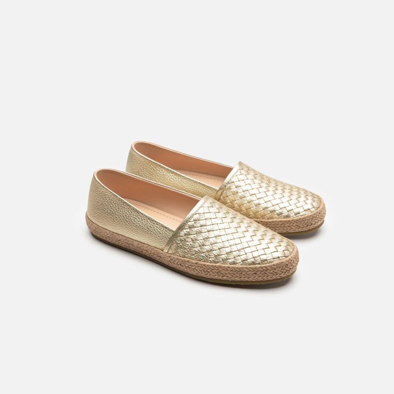 Jual Scilla Woven Intreciatta Gold Grained | Shopee Indonesia