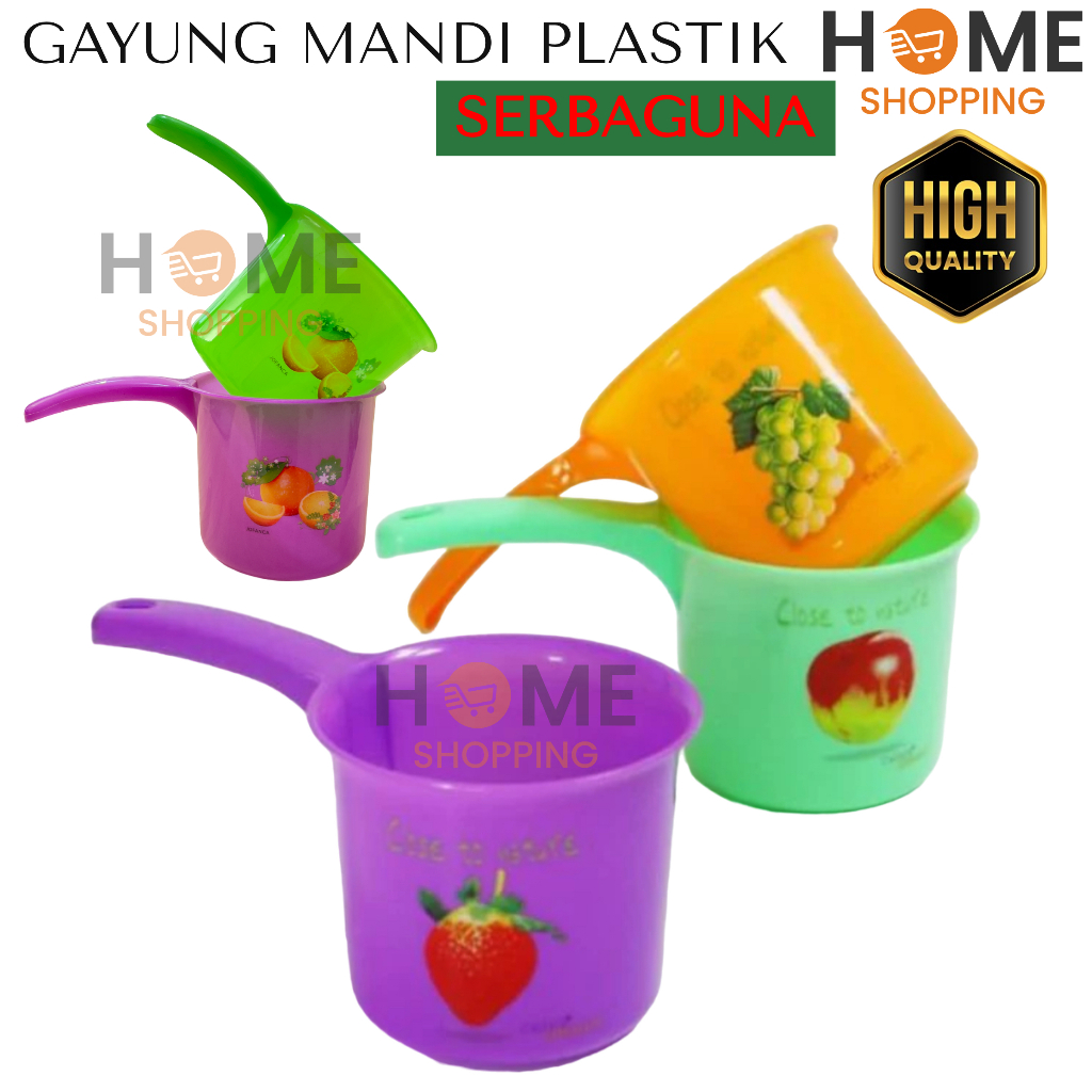Jual [HS] A05 GAYUNG PLASTIK MURAH / GAYUNG MANDI PLASTIK MOTIF BUAH ...
