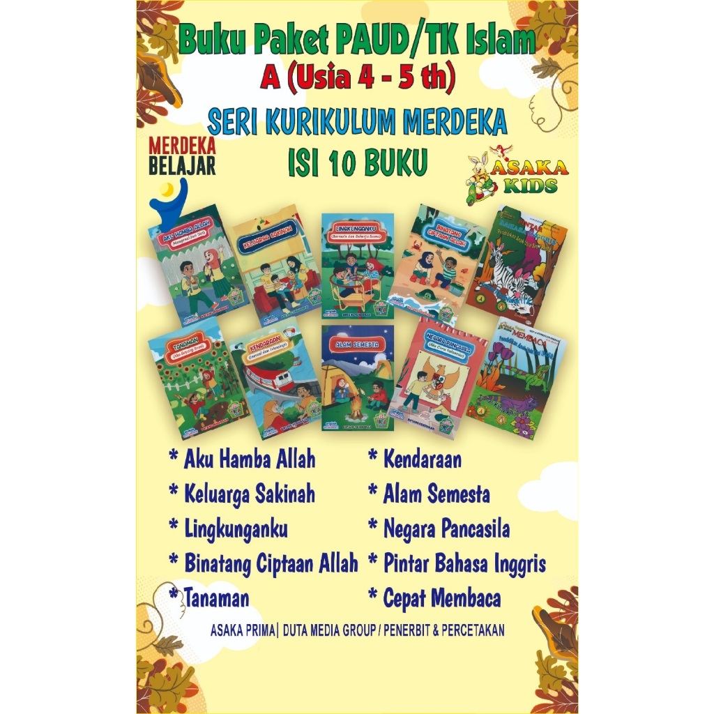 Jual PAKET BUKU KURIKULUM MERDEKA PAUD USIA 4-5 SEMESTER 1 TA 2024-2025 TERBARU | Shopee Indonesia