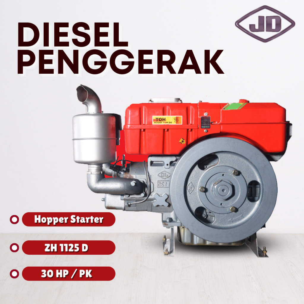 Jual Mesin Diesel 30 PK Engine Penggerak 30 HP Engkol ZH 1125 | Shopee Indonesia