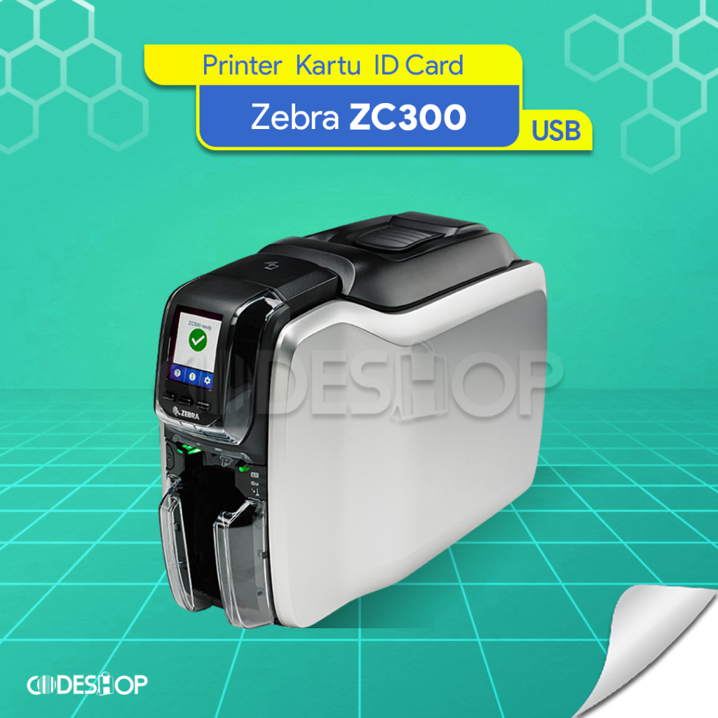 Jual Printer ID Card Zebra ZC300 Single Side | Shopee Indonesia