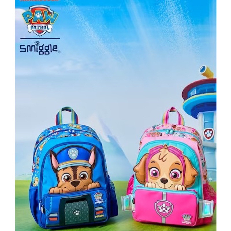 Jual Smiggle Paw Patrol Junior Character Teeny Tiny Backpack Chase Skye ...