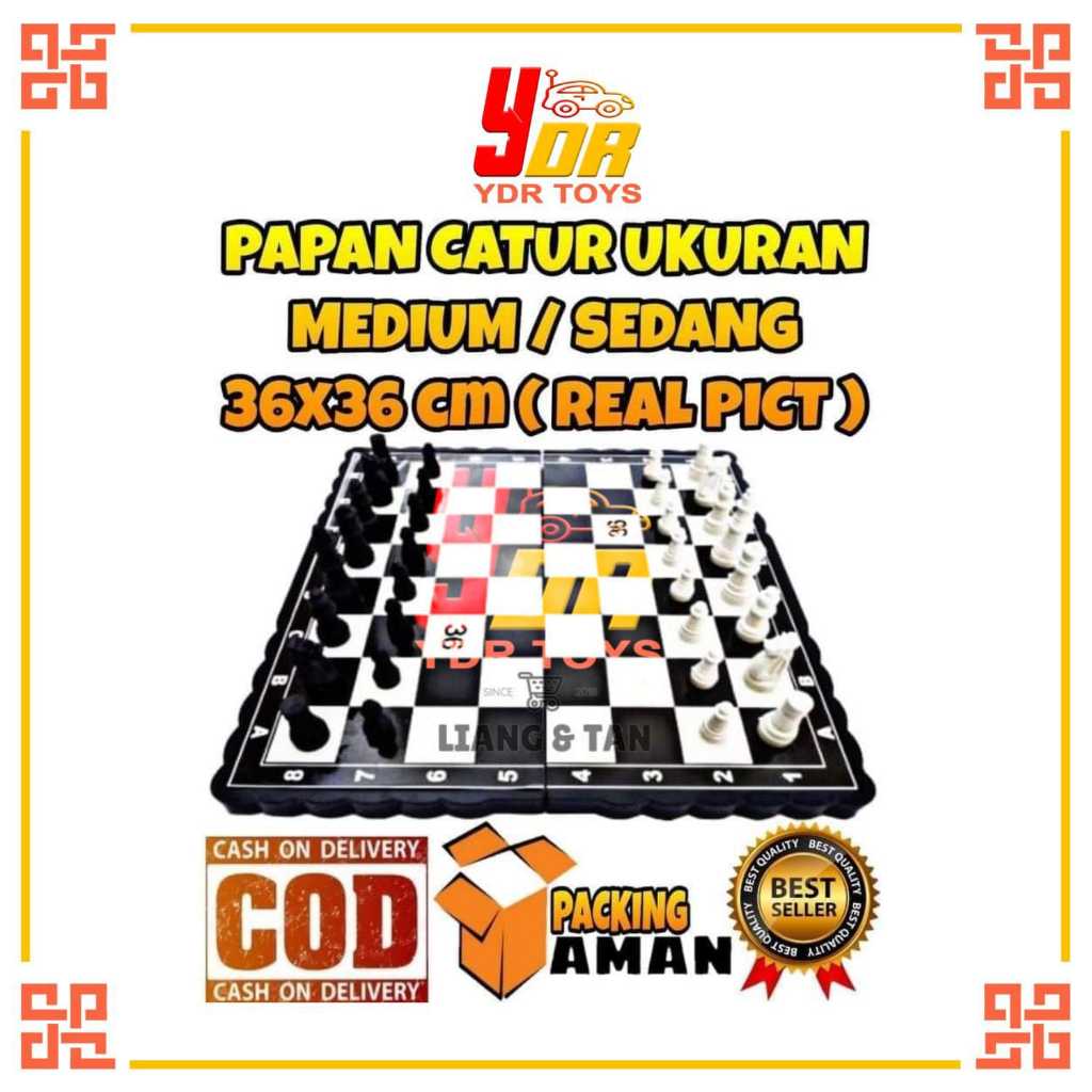 Jual MAINAN CATUR CHESS BOARD GAME / MAINAN PAPAN CATUR UKURAN 36X36CM ...