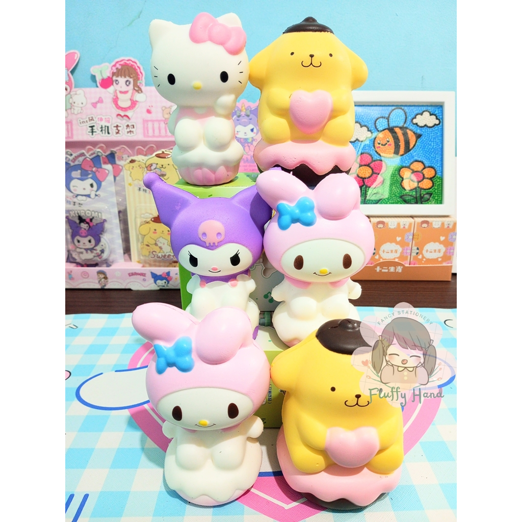 Jual SQUISHY FIGURE SKUISI SANRIO HELLO KITTY CINNAMOROLL MELODY KUROMI ...