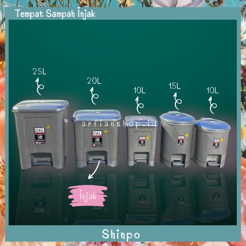 Jual SHINPO - Tempat Sampah Injak / Tempat Sampah Medis 10-15-20-25 Liter / Tempat Sampah Serba ...