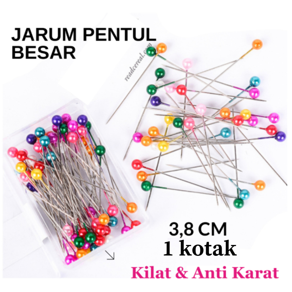 Jual JARUM PENTUL ANTI KARAT PREMIUM STAINLESS KILAT TAJAM / JARUM ...
