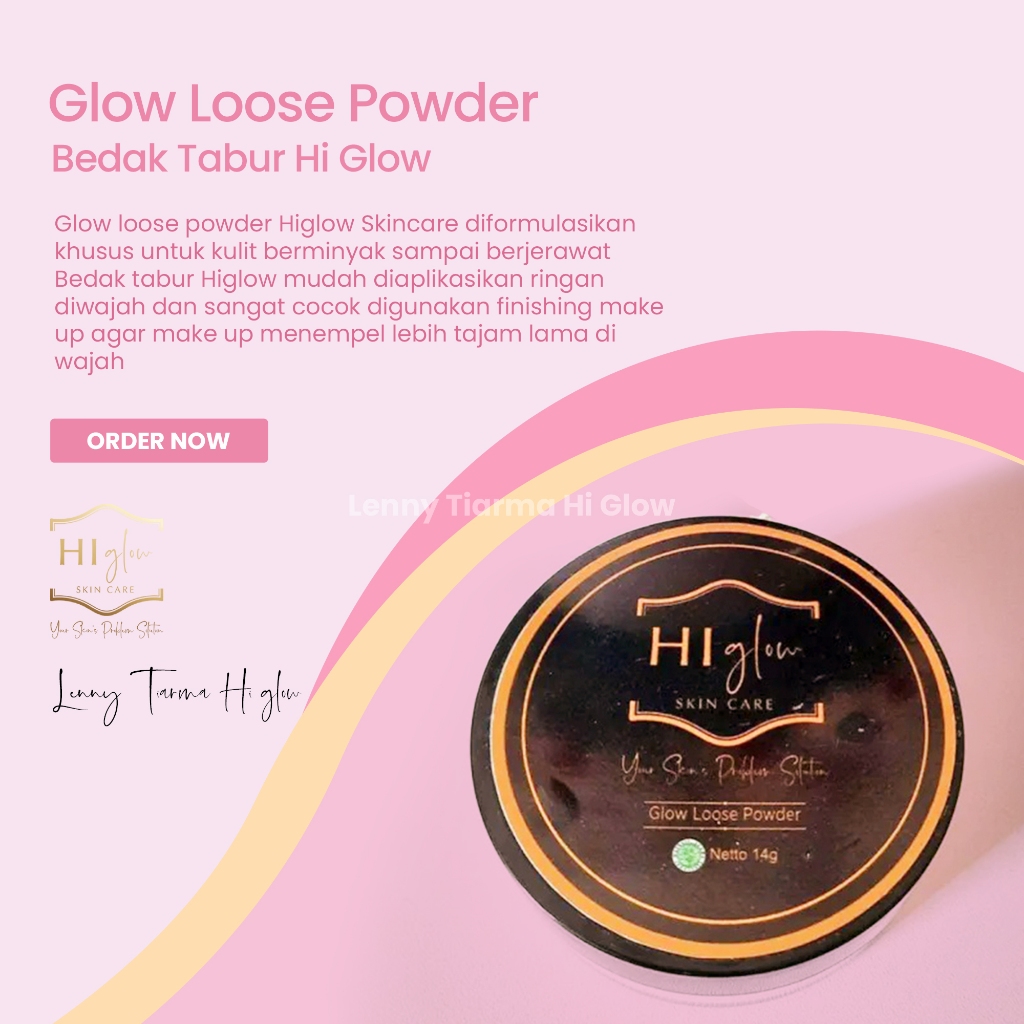 Jual Bedak Tabur Hi Glow Skincare untuk kulit berminyak dan berjerawat ...