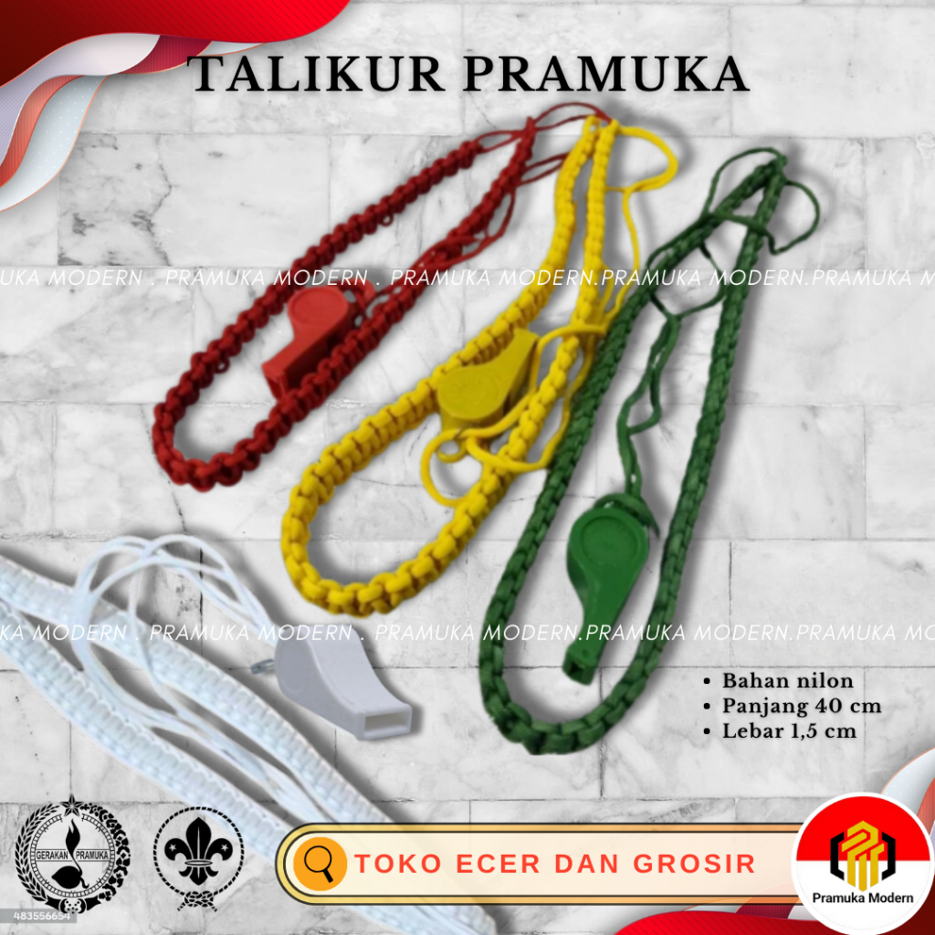 Jual Talikur tali peluit pramuka/ satpam ukuran KECIL bijian murah ...