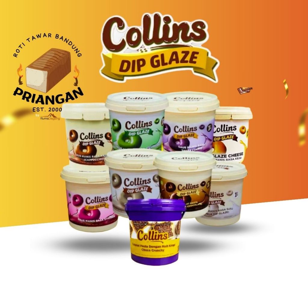 Jual COLLINS DIP GLAZE 1KG - Topping Selai Donat / Kue Aneka Rasa ...