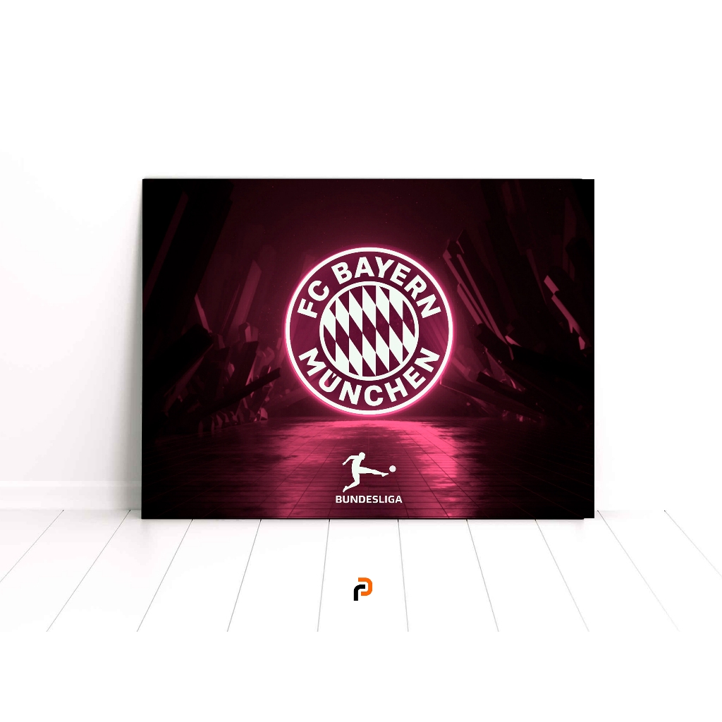 Jual Poster Sepak Bola Bayern Munchen 9 Termasuk Frame Siap Pasang ...