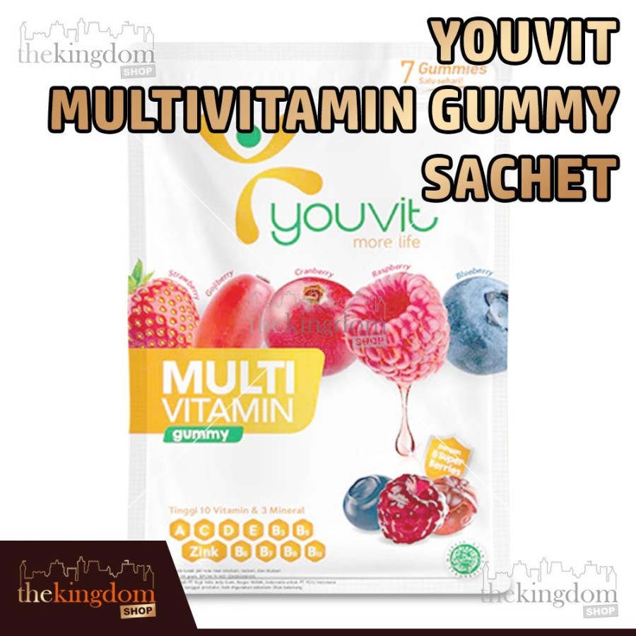 Jual Youvit Multivitamin Gummy 7 Days Day Hari Adult Vitamin Dewasa Superberries Imun Tubuh ...