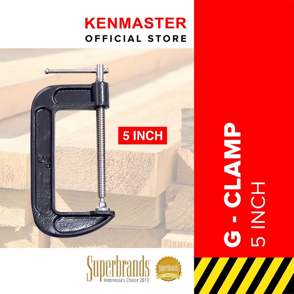 Jual Sunflex G Clamp 5 Inc / Alat Penjepit Kayu / Catok Kayu / Press ...