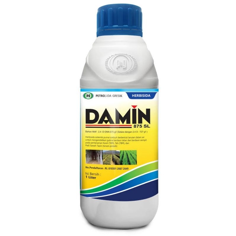 Jual Damin 875SL 1 liter Herbisida Selektif Obat Pembasmi Rumput pada Tanaman Padi dan Tebu ...