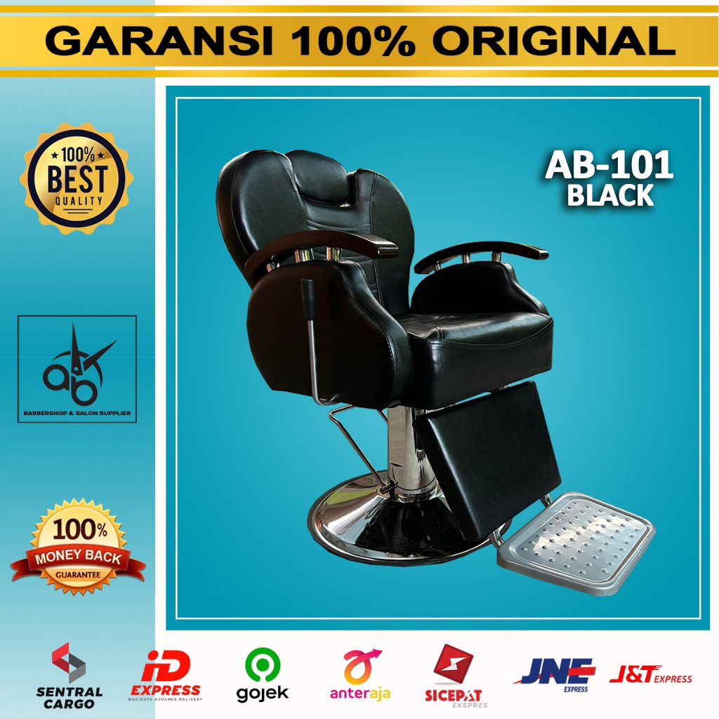 Jual Kursi Barberchair AB-101 Barbershop Premium Hidrolis Rebah Bangku ...