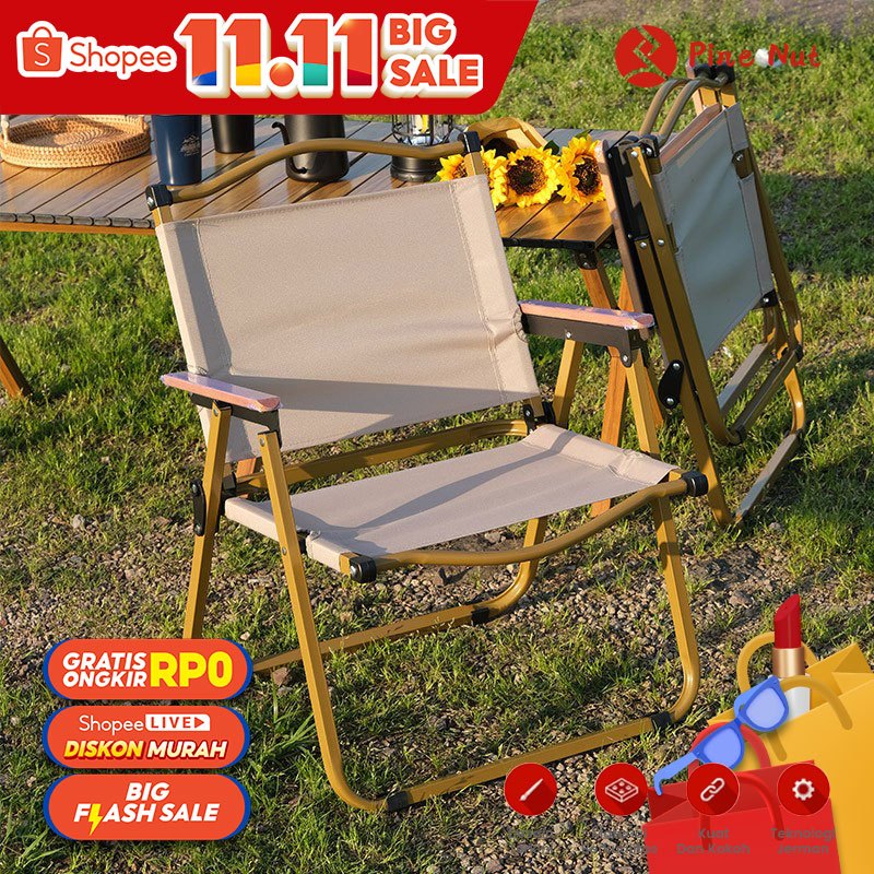 Jual Kursi Lipat Camping Folding Chair Piknik Mancing Portable | Shopee Indonesia
